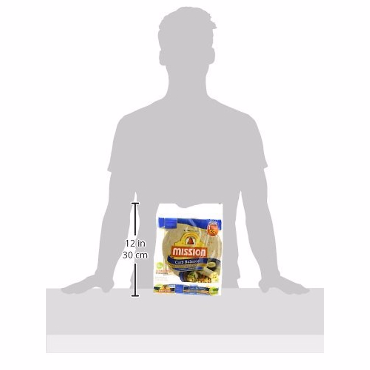 Mission 10 Inch Carb Balance Whole Wheat Tortillas LARGE Burrito 8 ct 20 oz Pack of 3 Total of 60 oz Kosher Certified