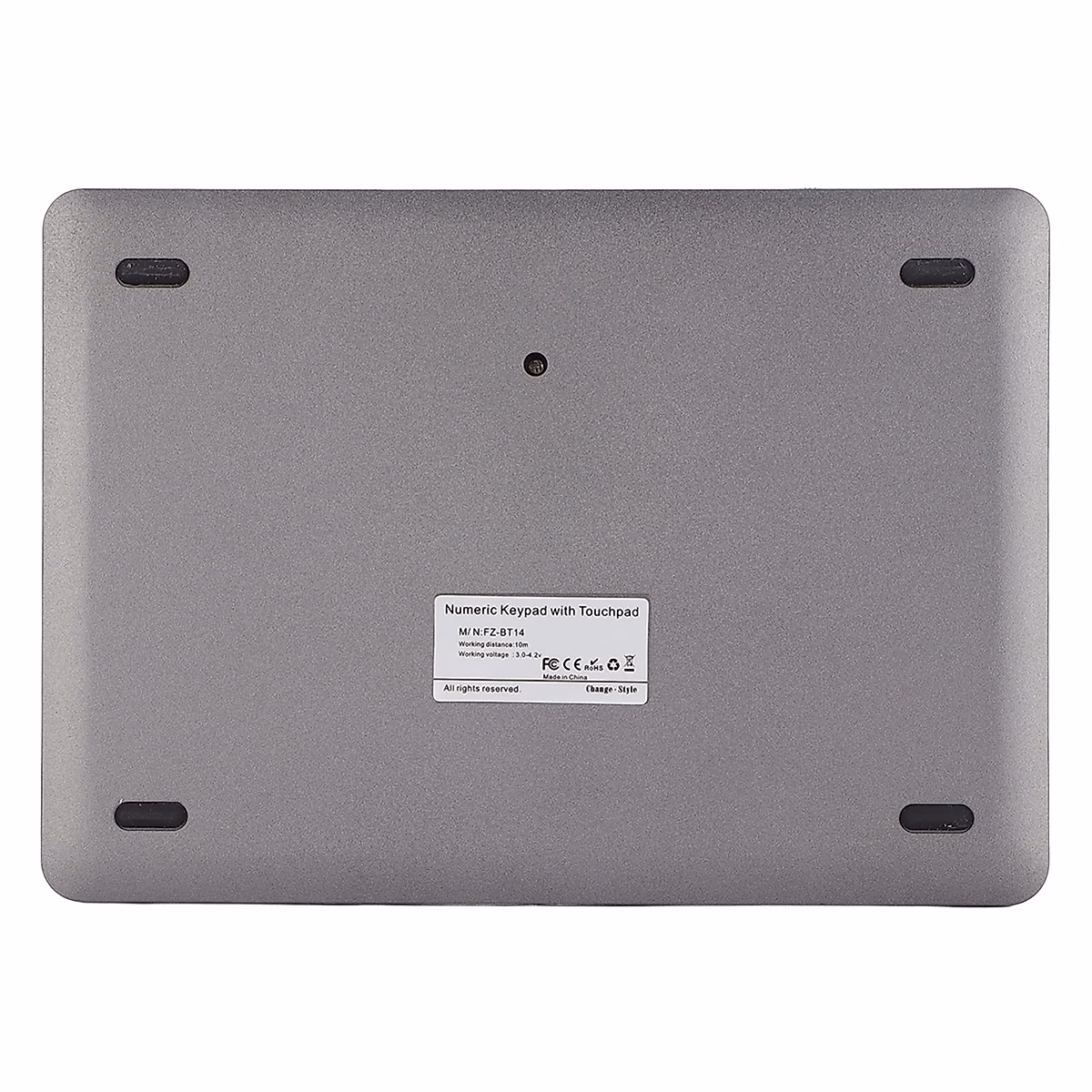 Sanpyl Numeric Keypad, 2.4G Bluetooth Number Pad Type C Numpad Keypad with Touchpad, Bluetooth 2.4G Dual Mode Laptop Keypad, for PC Desktop, Laptop, Notebook Computer(Grey)