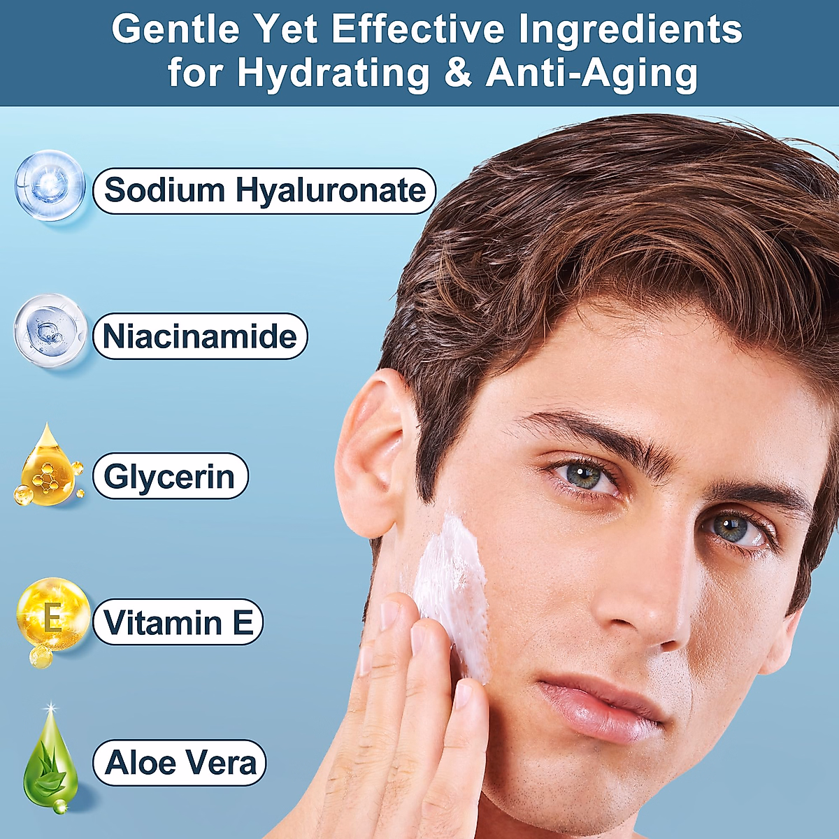 Mens Gifts for Men,Mens Skin Care Kit,Nourishe & Hydrate Skin w/Face Wash,Scrub,Lotion,Cream,Deodorant,Mens Stocking Stuffers for Men,Unique Christmas Gifts for Men Him Dad Husband Boyfriend Teen Boy