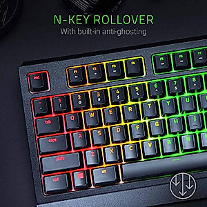 Razer BlackWidow Mechanical Gaming Keyboard: Green Mechanical Switches, Tactile & Clicky, Chroma RGB Lighting, Anti-Ghosting, Programmable Macro Functionality