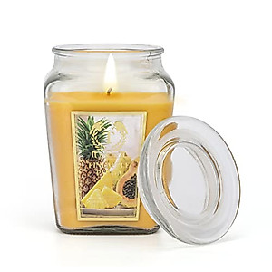 PINEAPPPLE-Papaya Long Lasting Highly Scented Fragrance Candle 18OZ Premium Natural Soy Blend