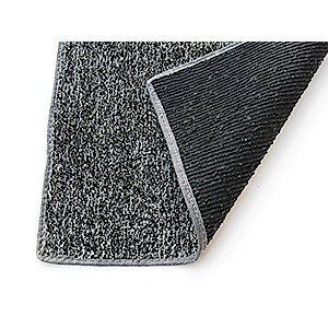 KOECKRITZ 11' Round - Gray/Black - Economy Turf/Artificial Grass |Light Weight Outdoor Rug - Easy Maintenance - Just Hose Off & Dry! - 8 Colors to Choose from