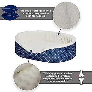 MidWest Homes for Pets CU43BLD Orthopedic Cradle Pet Bed for Dogs & Cats, Large