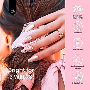 Beetles Gel Nail Polish 23Pcs Nail Set Dare to Bare Collection Nude Pink White Neutral Soak off Uv Led Lamp Needed Manicure with 3Pcs Base Matte and Glossy Top All Seasons for Girls Women