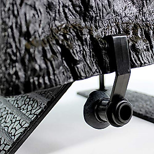 PENN-PLAX Reptology Turtle Topper – Above Tank Basking Platform That Safely Mounts to Standard Size Tanks Including 10g, 20L, 20H, 29g, up to 55 Gallons and 13” Wide – Black Color