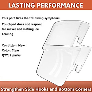 UPGRADE 240323002 Refrigerator Door Shelf Bin Replacement Part, Compatible with Frigidaire FGHS2631PF4A, FGHS2655PF5A, FGHS2655PF4, DGUS2645LF6A,FGUS2642LF2 AP2115742 Fridge Side Bottom Shelf 2 Pack