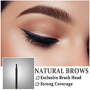 2PCS Peel Off Tattoo Eyebrow Gel, Long Lasting Waterproof Eyebrow Tattoo Makeup,Natural Elegant Eyebrow Tattoo Peel Off for Woman Girls - Brown