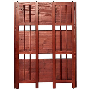 Casual Home 3-Shelf Folding Stackable Bookcase (27.5" Wide)-Mahagony