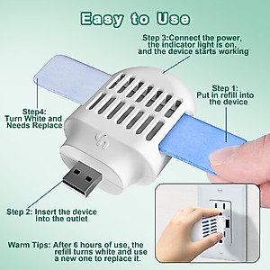Simashts Mosquito Repellent, Mosquito Repeller Indoor Outdoor USB Powered for Home, Office