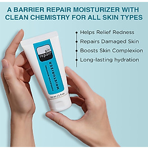 Air Repair Complexion Boosting Moisturizer with Hyaluronic Acid & Ceramide, Skin Barrier Repair Moisturizer for Dry Skin, Hydrating Face Moisturizer Reduces Aging & Wrinkles, Vegan & Cruelty Free