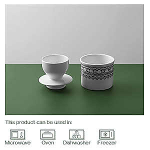 Dowan Butter Crock, Butter Keeper Crock, Keep Butter Soft & Fresh, Butter Crock with Water Line, Dishwasher Safe, French Butter Dish with Flat Lid for Serving, Modern Bohemian Design，unique thanksgivi