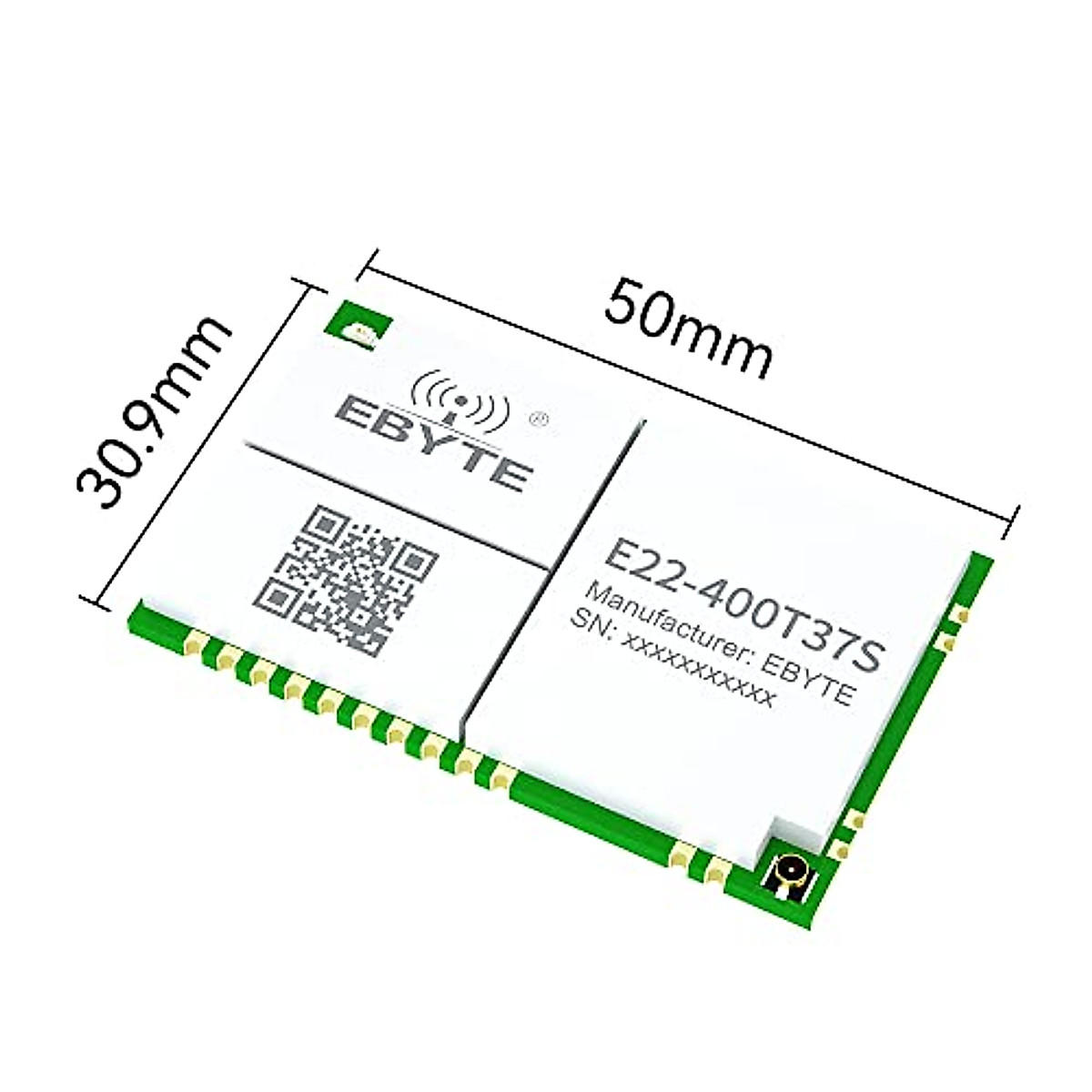 433MHz Lora Wireless RF Module E22-400T37S 37dbm Long Distance 20KM Low Power LBT RSSI IPEX Stamp Holes PA+LNA