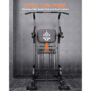 Sportsroyals Power Tower Pull Up Dip Station Assistive Trainer Multi-Function Home Gym Strength Training Fitness Equipment 440LBS