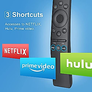 【Pack of 2】 New Universal Remote Control for All Samsung TVs,Compatible with Samsung Frame Crystal UHD Neo QLED OLED 4K 8K Smart TVs with Netflix, Prime Video, hulu