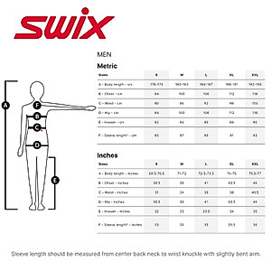 Swix Men's Focus Breathable Windproof Active Outdoor Cross Country Skiing Winter Sports Jacket, Black, Medium