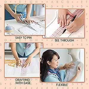 Pattern Paper for Fashion Design - 45 inches x 10 Yards, Alpha Numeric Dotted Marking Paper - Made in The USA