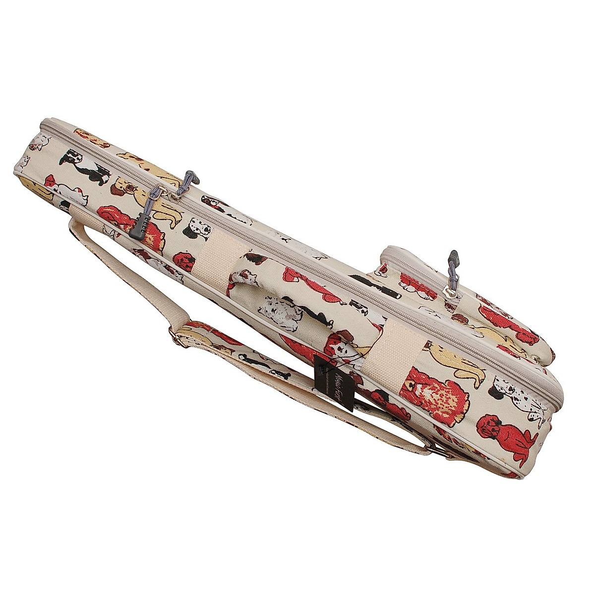 MUSIC FIRST Canvas 21“ Soprano "MR DOG" ukulele case ukulele bag ukulele cover, Original Design.