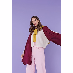 Dalle Piane Cashmere - Stole 100% cashmere - Made in Italy, Color: Black, One size