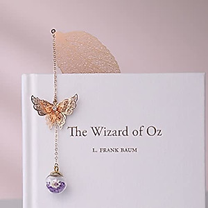 Aimfar Handmade Bookmark Birthday Gifts Teacher Christmas Gifts Butterfly Book Mark Mothers Day Valentine's Day Teacher Appreciation Gifts for Women Female Librarian Readers Lady Mom Girls Book Lover