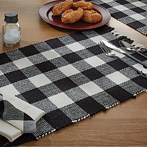 Park Designs Buffalo Check Table Runner - 36''L - Black