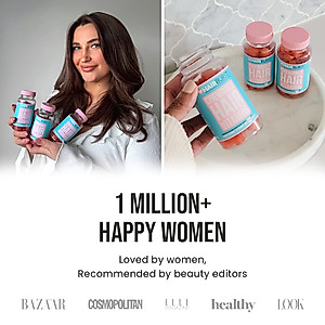HAIRBURST Chewable Hair Vitamins for Faster Hair Growth, Gummy Vitamins with Biotin for Hair for Stronger, Longer, Thicker Hair, Hair Vitamins for Women and Men, 60 Gummies