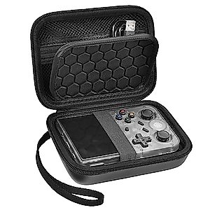 PAIYULE Travel Case Compatible with RG353V/ RG35XX/ RG353VS Retro Handheld Game Console, Handheld Emulator Storage Holder Organizer, Android Game Console Carrying Bag (Box Only)