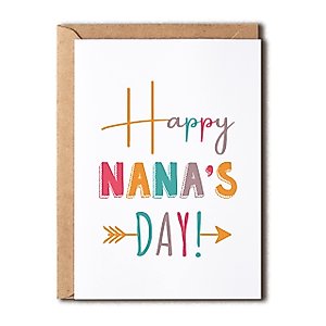 Happy Nanas Day Card. Happy Birthday Card. Mother's Day Card. Card For Nana. Card For Grandma. Mother's Day Card. Nana Gift. Gift For Her.