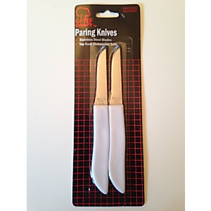 SET OF 2 CHEF CRAFT PARING KNIVES STAINLESS STEEL BLADES NEW