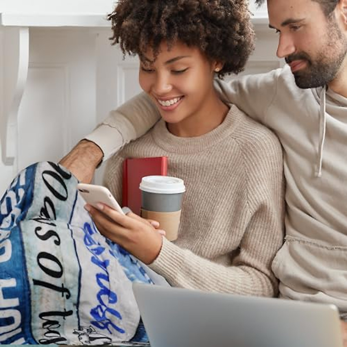 6 Year Anniversary Traditional Gifts for Her Him, 6th for Her, 6 Year Iron Anniversary Wedding Gift, Happy Anniversary Blanket Decorations Present for Women Men Couple