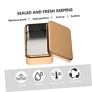 Zerodeko 12 pcs gift packaging iron box small kitchen canister Tea Tin Canister large metal container bags decorative paper Empty Tin tissue jar coffee decor Tinplate Tin baby cover candy