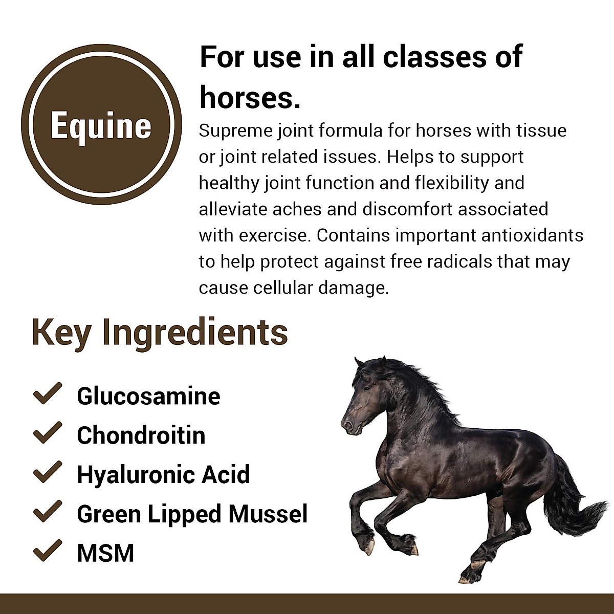 Vet Classics ArthriEase-Gold Joint Support for Horses - Powder Health Supplement for Horses – Alleviates Aches and Discomfort – For Flexibility, Healthy Joint Function – Antioxidants 2 lb. 4 Oz.Powder