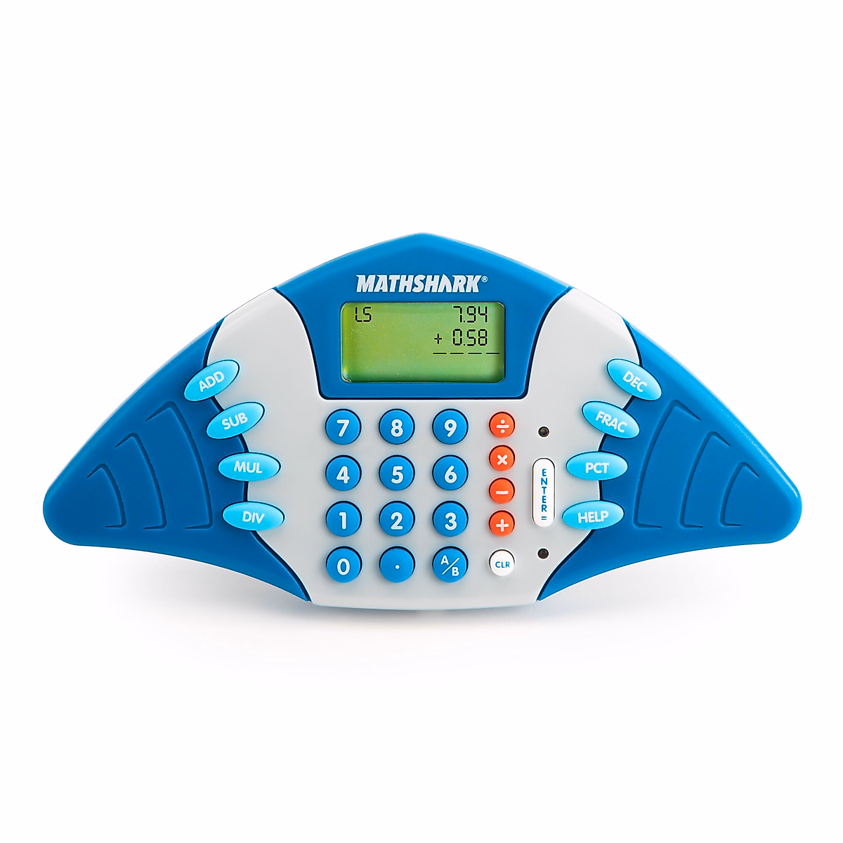 Educational Insights MathShark Digital Math Game, Handheld Electronic Math Learning Game For Kids, Ages 6+