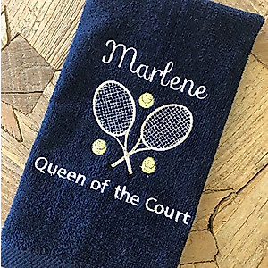 Custom Tennis Towel 11 x 18 inch Fingertip Size