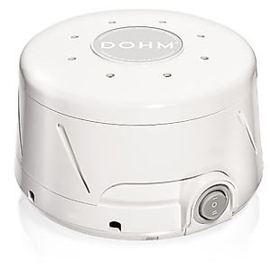 Yogasleep Dohm Classic (White) White Noise Machine + Travel Case, Sound Machine, Soothing Natural Sound from a Real Fan, Noise Cancelling, Sleep Therapy, Office Privacy, Travel