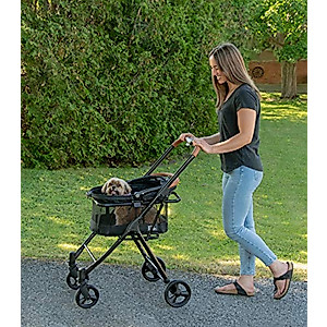 Pet Gear 3-in-1 Travel System, View 360 Stroller Converts to Carrier and Booster Seat with Easy Click N Go Technology, for Small Dogs & Cats, 4 Colors