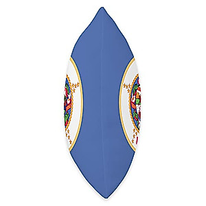 STATE FLAG OF MINNESOTA Minnesota State Flag Throw Pillow, 16x16, Multicolor