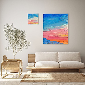 PATIKIL Paint Canvases Panel for Painting, 2 Pack 12x16 Inch Rectangle Wood Frame Stretched Blank Art Board Panels for Acrylic, Oil, Tempera Painting, Black