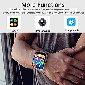 WATCHSDV 4G Cellular Smart Watch Android LTE Smartwatch 4GB+64GB 4G LTE Smart Watch 1080mAh Smartwatch 2.08 inch Large Screen Men Watch with 5.0MP Camera Bluetooth GPS Tracker SOS Button