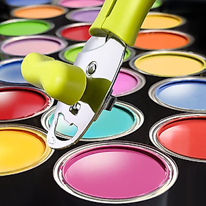 GOOCHOO Manual Can Opener 4-in-1 Stainless Steel Professional Can Opener, Food Safety, Ultra Sharp Cutting, Smooth Edge, Bottle Can Openers Perfect for Seniors with Arthritis (Green)