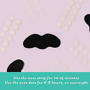 Patchology Breakout Box 3-in-1 Pimple & Acne Spots Treatment Patch Kit with 3 Nose Strips, 24 Salicylic Acid Dots, and 24 Hydrocolloid Dots - For Men and Women - Dark Spot Patches for Face