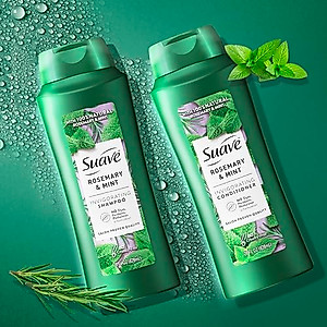 Suave Professionals Invigorating Shampoo for Dry and Damaged Hair Rosemary and Mint Paraben free and Dye free Hair 28 fl oz