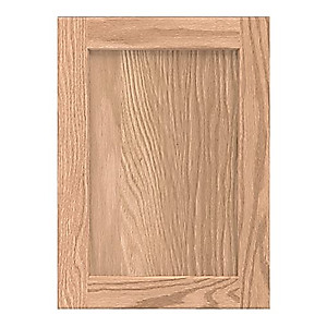 ONESTOCK 17.75W x 29H Unfinished Oak Kitchen Cabinet Door Replacement, Shaker Style