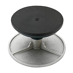 Ceramics Pottery Sculpting Wheel with Non-Skid Rubber Boot Heavy Duty Cast Iron Metal Construction Turntable with Ball Bearings (7 Inch)