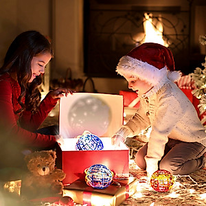 Flying orb Ball 2023 Hover Boomerang Ball 6 Lighting Effects Cool Toys Gift for 678910+ Year Kids Teen Adults Indoor Outdoor Flying Ball Toy (Red)