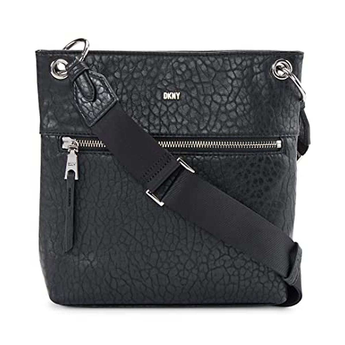 DKNY Gregorio TZ Crossbody, Black/Silver