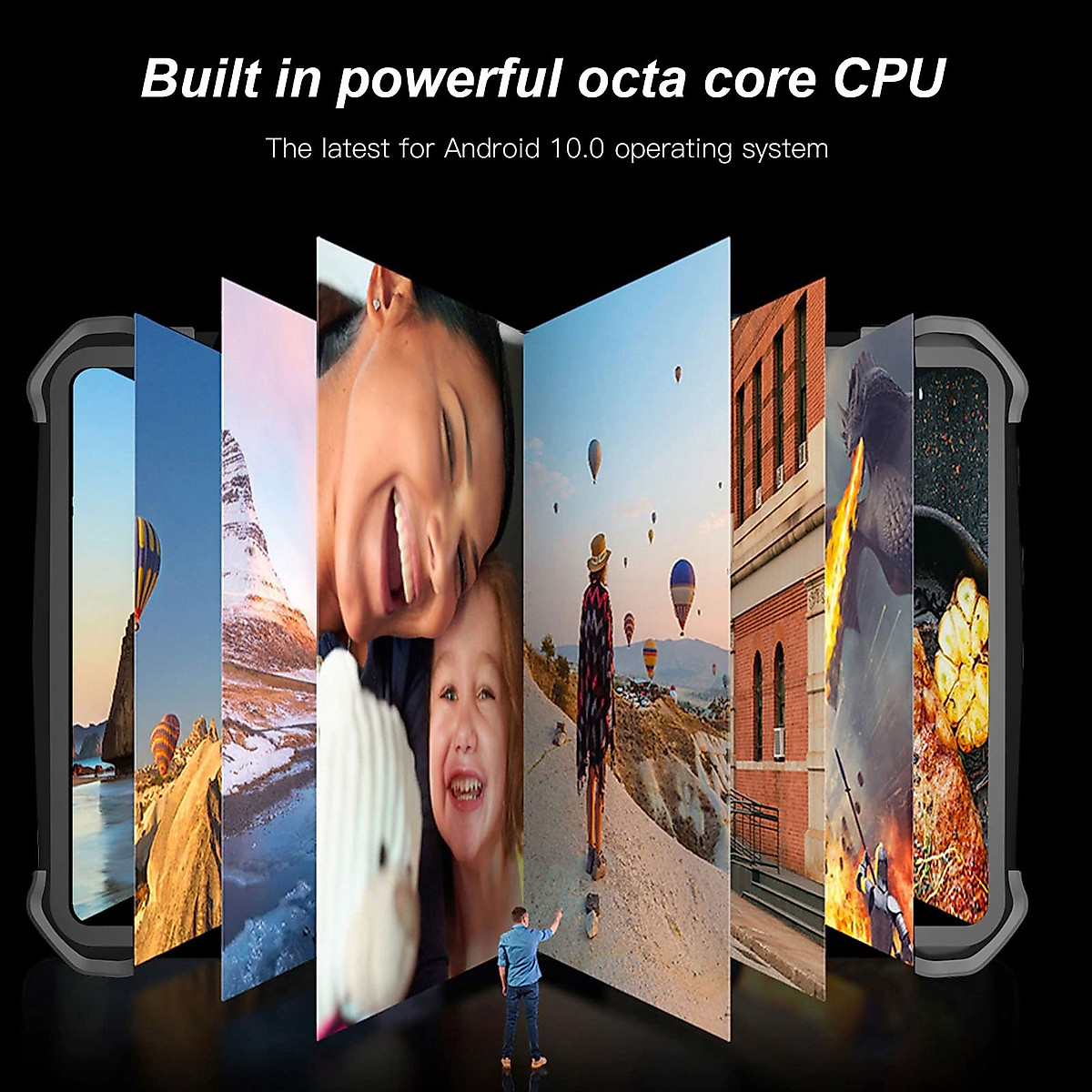 DAUZ Kids Tablet, Kids Tablet 100‑240V Support 128GB TF Card for Boys and Girls (US Plug)