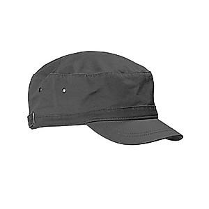 Big Accessories Bagedge Short Bill Cadet Cap, CHARCOAL, One Size