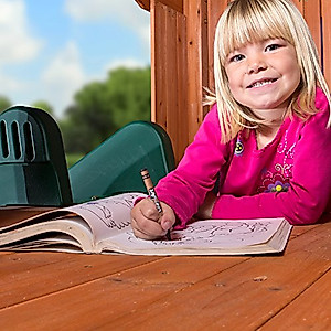 Backyard Discovery Liberty II All Cedar Wood Playset Swing Set