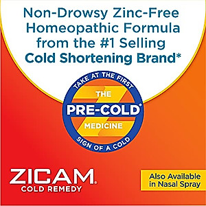 Zicam Cold Remedy Nasal Swabs with Cooling Menthol & Eucalyptus, 20 Count (Pack of 1)
