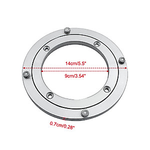 Bivethoi Turntable Ring 8", Lazy Susan Rotating Bearing Heavy Duty Swivel Plate for Round Table